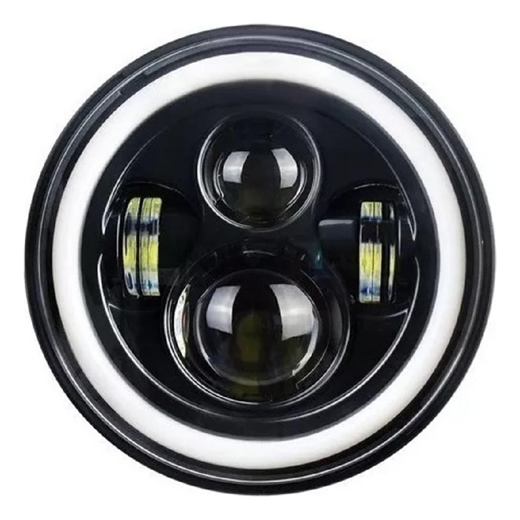 Farol Angel Eyes Defender Led Jeep Troller Fusca Kombi | Shopee Brasil