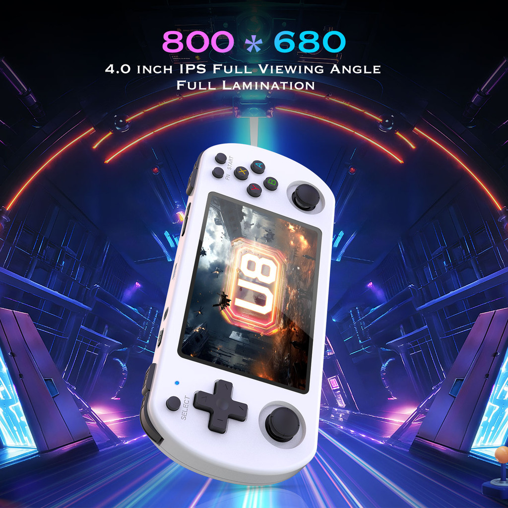 128G U8 Retro Handheld Console De Videogame Sistema Linux 4.0 Polegada ...