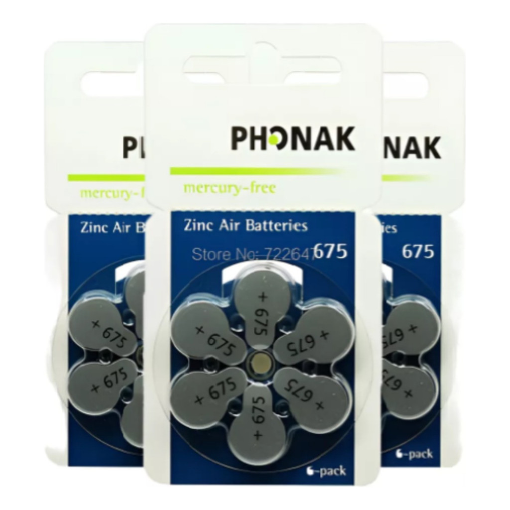 Pilhas Phonak 675 Aparelho Auditivo 01 Caixa 60 Unidades | Shopee Brasil