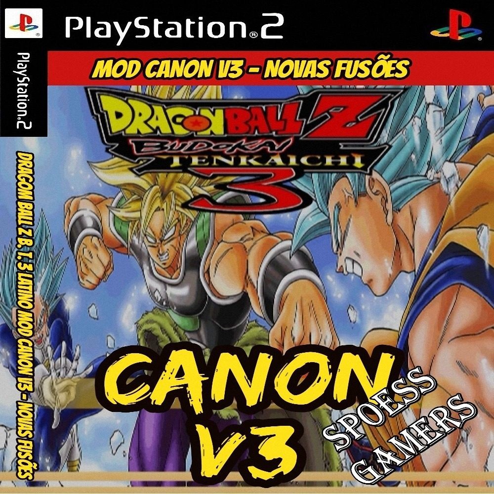 Mod Canon V3 Ps2 Dragon Ball Z Budokai Tenkaichi 3 Patch | Shopee Brasil
