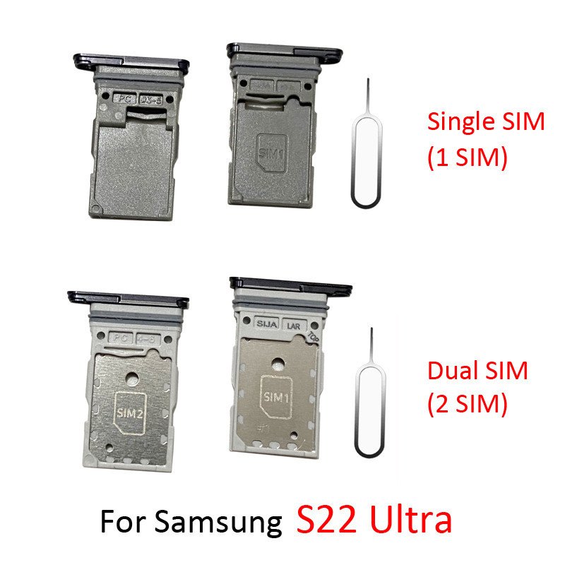 Para Samsung Galaxy S22 Ultra Original Celular Novo SIM Chip Bandeja ...