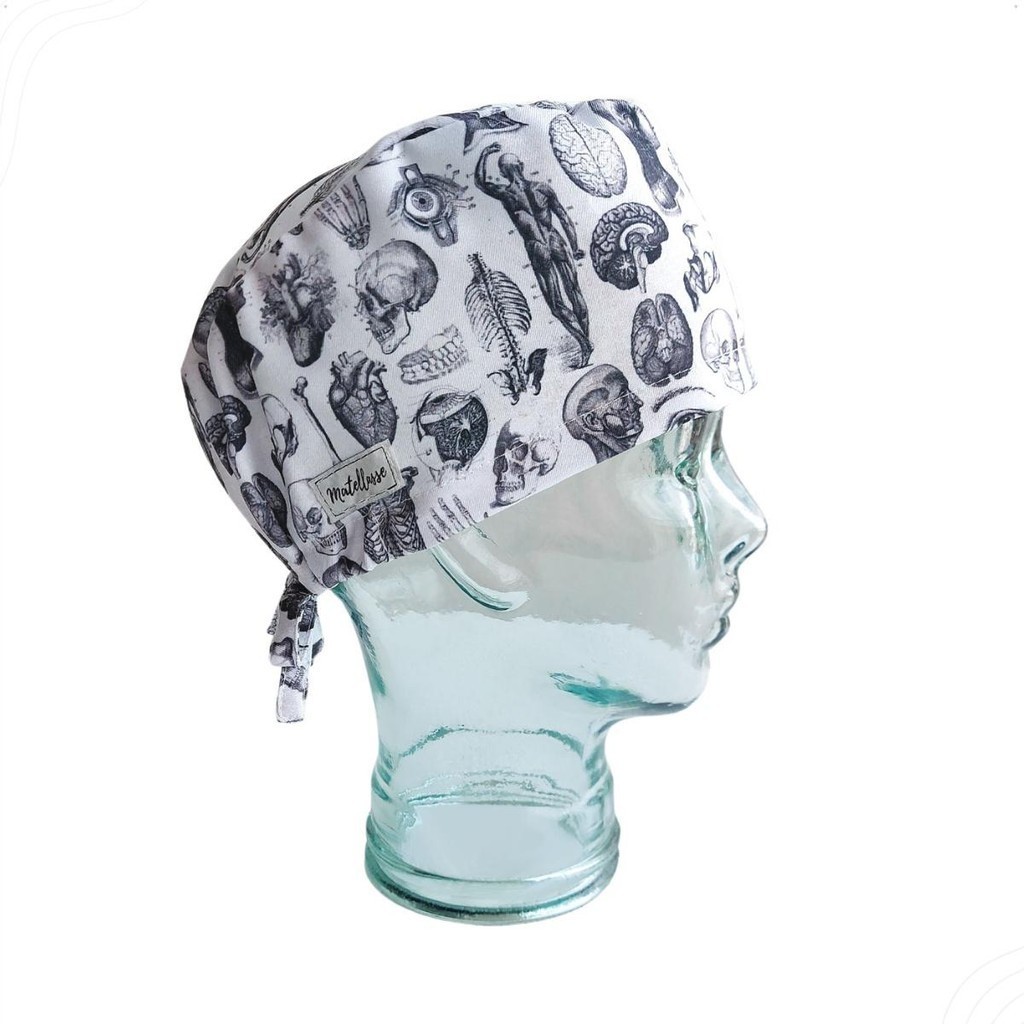 Touca Cirúrgica Tecido Medicina Anatomia Vintage Da Vinci | Shopee Brasil
