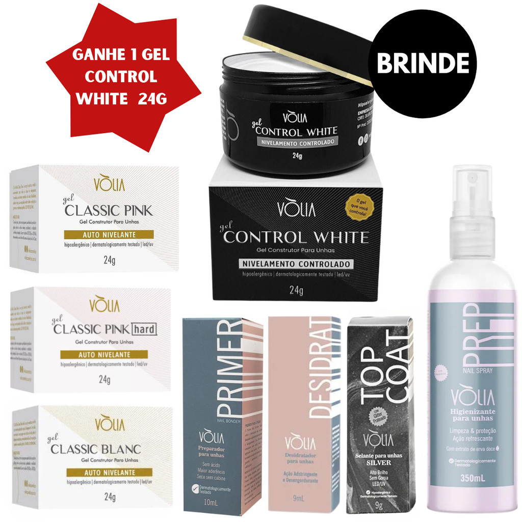 KIT VOLIA ALONGAMENTO DE UNHAS COMPLETO | Shopee Brasil
