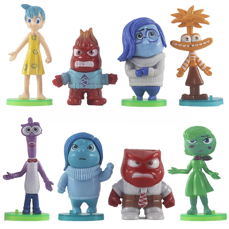 Bonecos Divertidamente 2 Figura De Alegria Medo Fúria Distrito Triste 8 ...