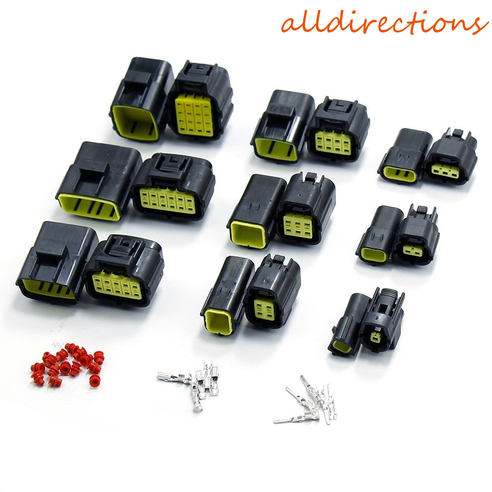 Alldireções Conector Elétrico Automotivo 1/2/3/4/6/8/10/12/16 Pino 1 ...