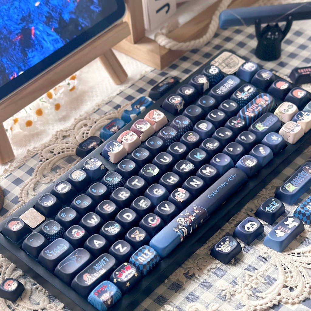 Jujutsu Kaisen Keycap 128 Teclas MOA Perfil PBT Sublimação De Tinta ...
