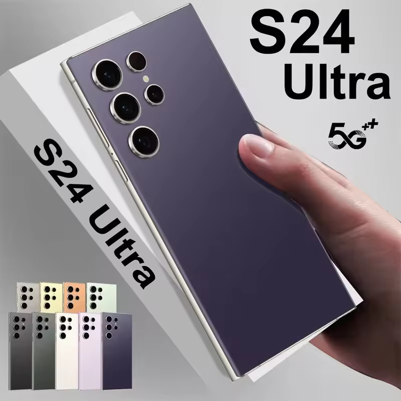 S24 Ultra Inteligente Telefones Celulares 16GB + 1TB Smartphone Original 5G Duplo SIM Rosto ...