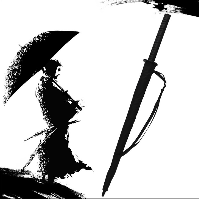 Guarda-chuva Espada Katana Reforçado AUTOMÁTICO de FIBRA DE CARBONO ...