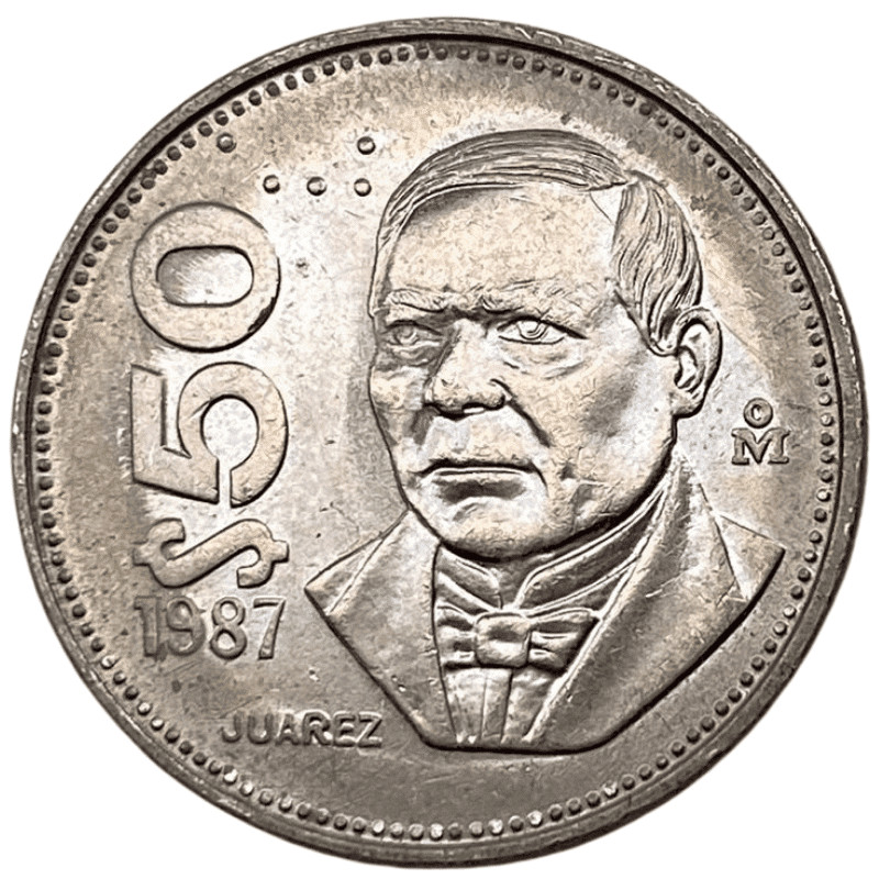 Moeda de 50 Pesos - México | Shopee Brasil