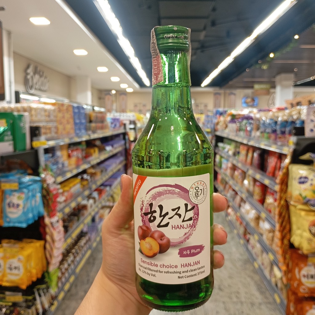 Soju Bebida Tradicional Coreana com Frutas - Hanjan Ameixa 375ml ...