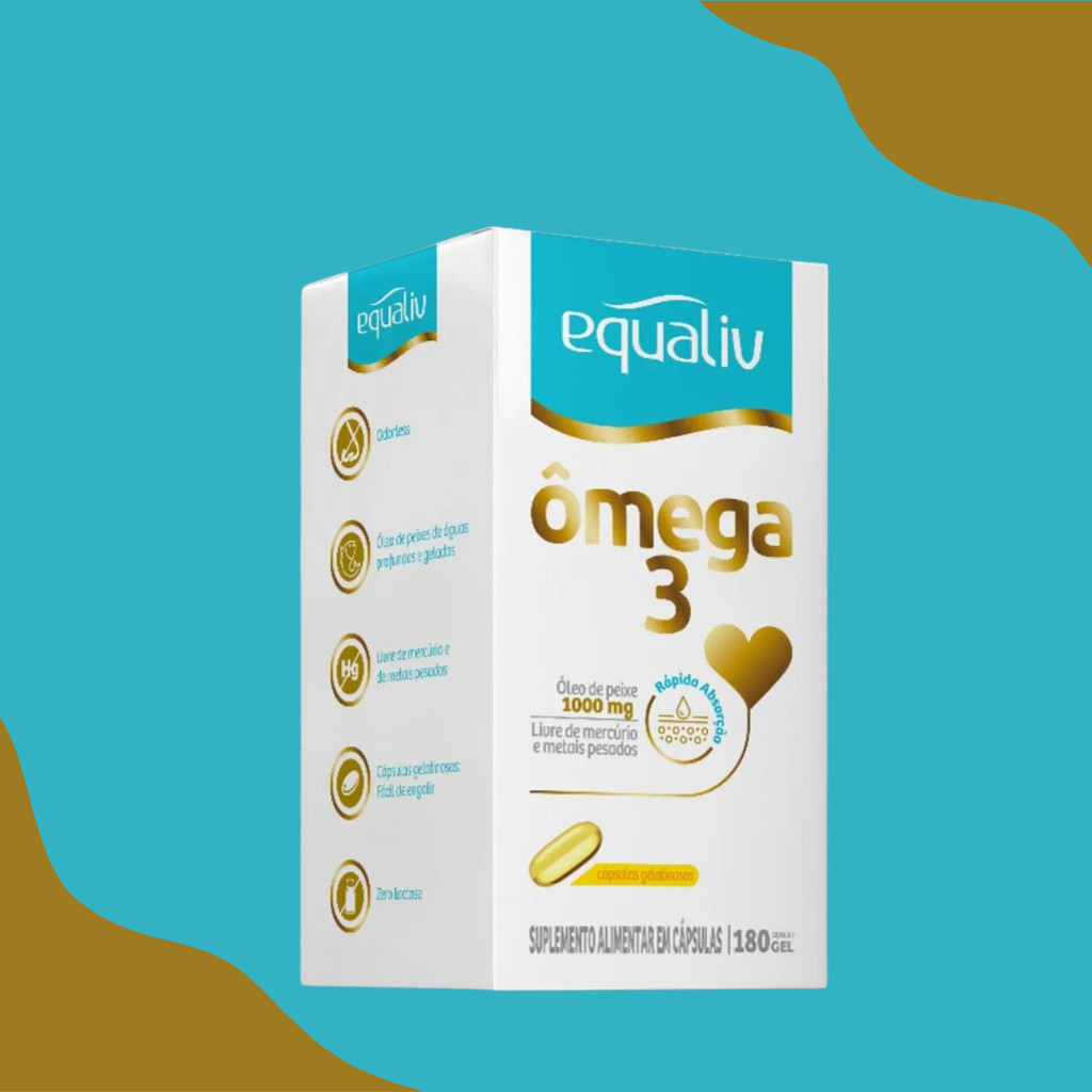 Kit C3 Suplemento Alimentar Ômega 3 1000mg 180Cáps – Equaliv | Shopee ...