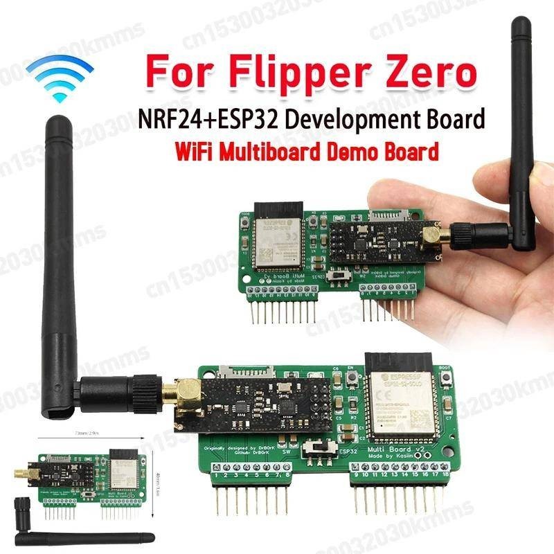 Para Flipper Zero WiFi Multiboard Wireless Development Board NRF24 + ESP32 Conselho De Projeto ...