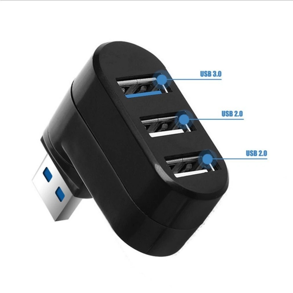 Hub Usb 3 Portas Pc Notebook Portátil Gira 180° Knup Hb-t82 | Shopee Brasil