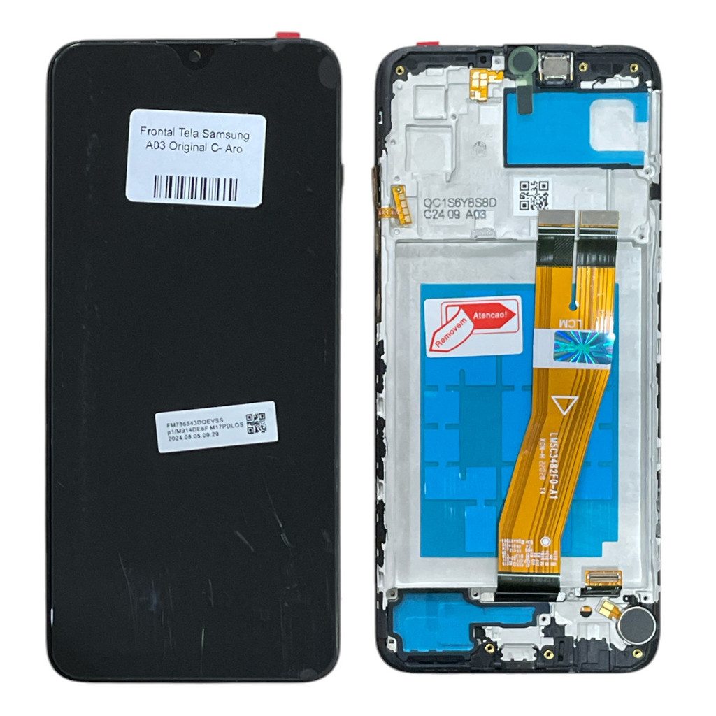 Tela Display Frontal Compatível Samsung A03 Original C- Aro | Shopee Brasil