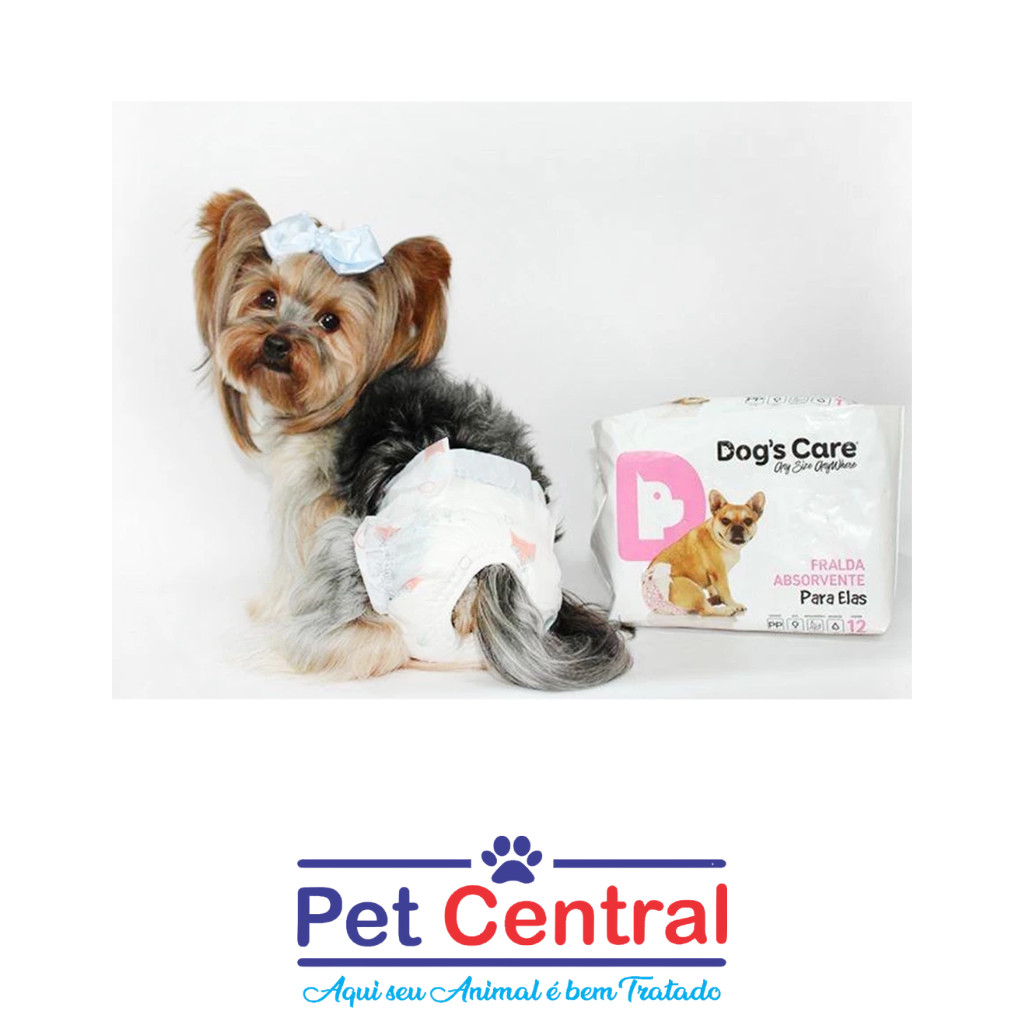 Fralda Descartável para Cachorro Femea Fralda Higiênica P/cães Dogs Care Pet | Shopee Brasil