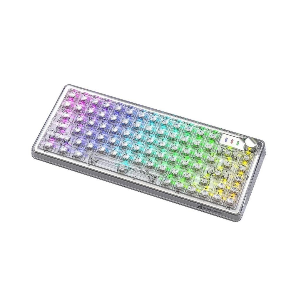 Mini Teclado Gamer Transparante RGB LED Bluetooth Sem Fio TE-BKL006 ...