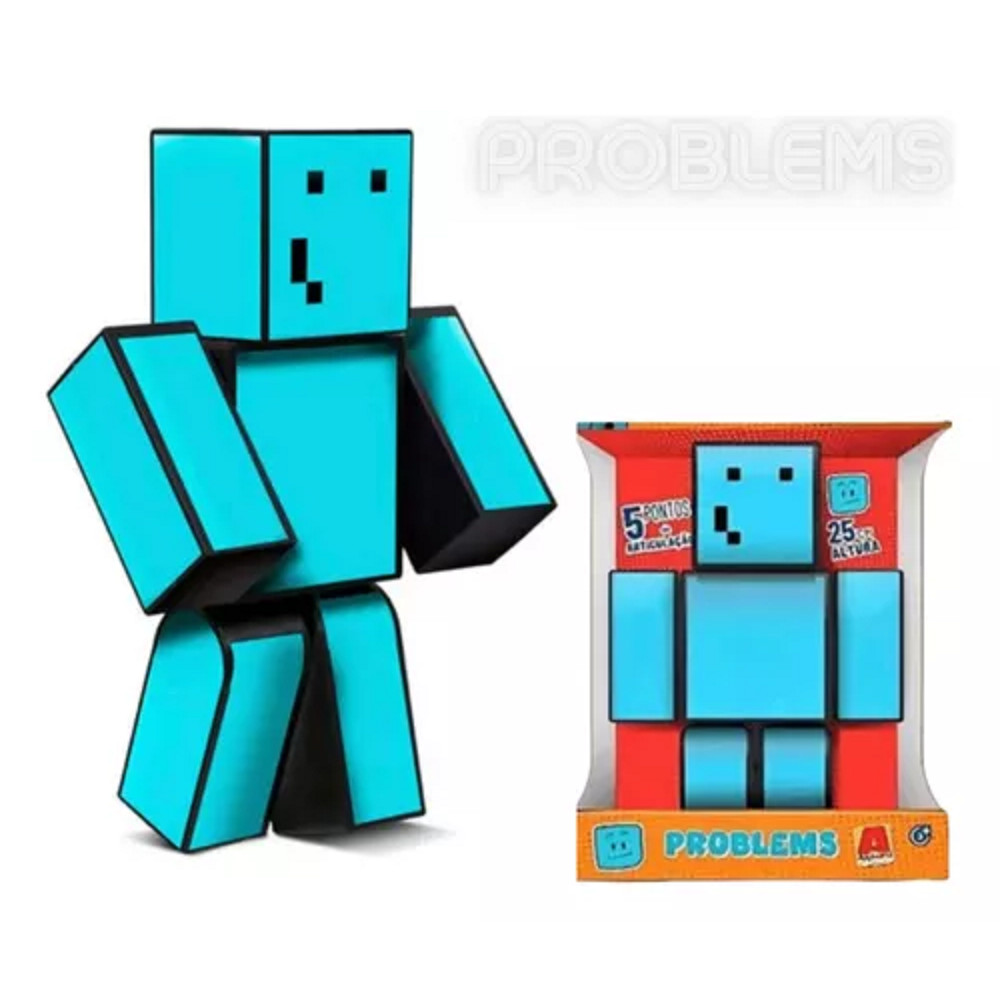 Boneco Minecraft Problems Original Gamer Jogo 25 cms | Shopee Brasil