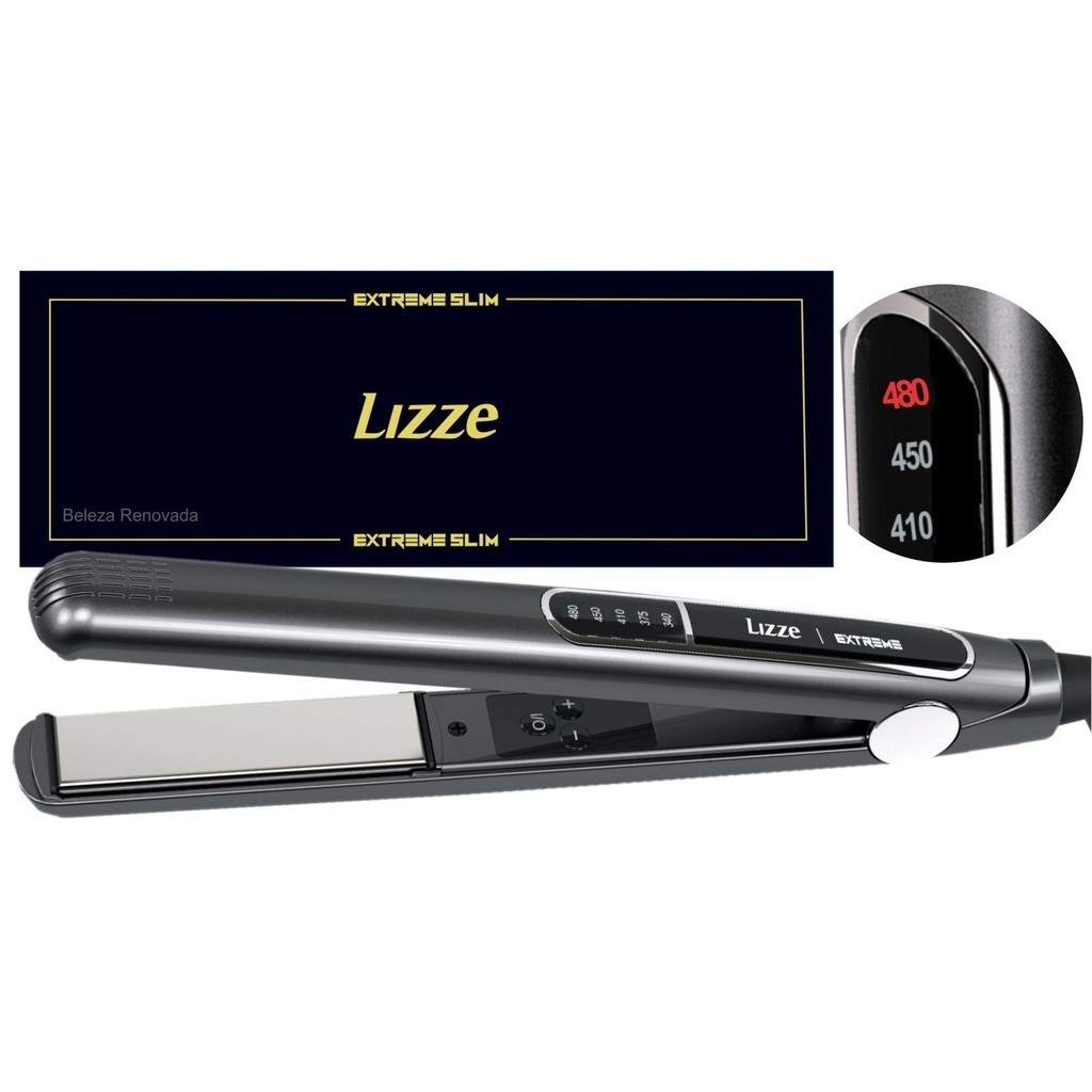 Prancha Chapinha Lizze Extreme 480º F Profissional Slim 220V | Shopee ...