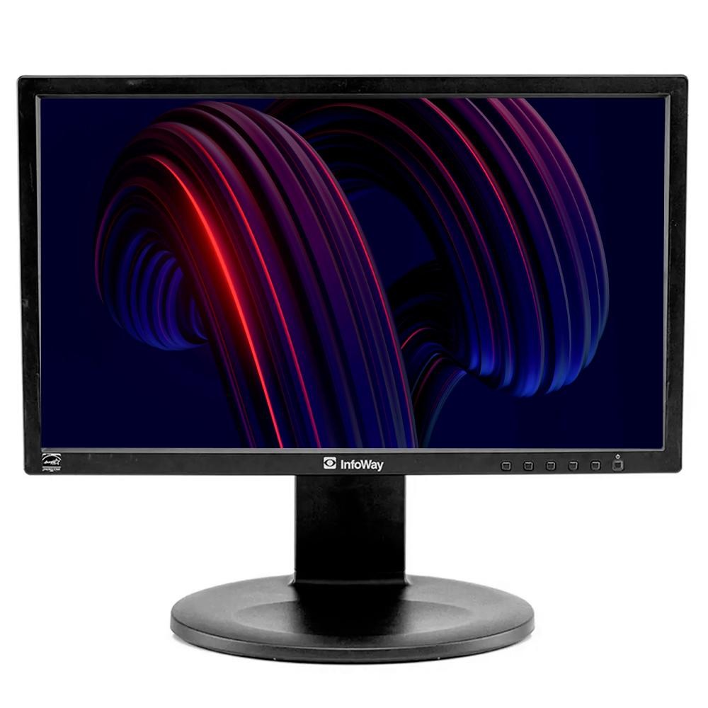 Usado: Monitor Itautec Infoway W19EB13PW 19" Base Regulável + Adaptador VGA para HDMI - VOKE ...