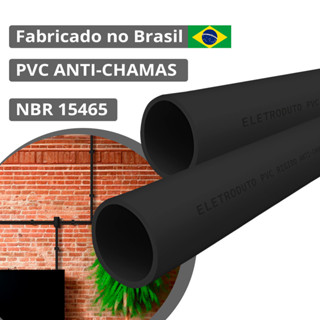 Kit 10 Unidades Conduite Eletroduto Preto de Sobrepor 1/2 Polegada ...