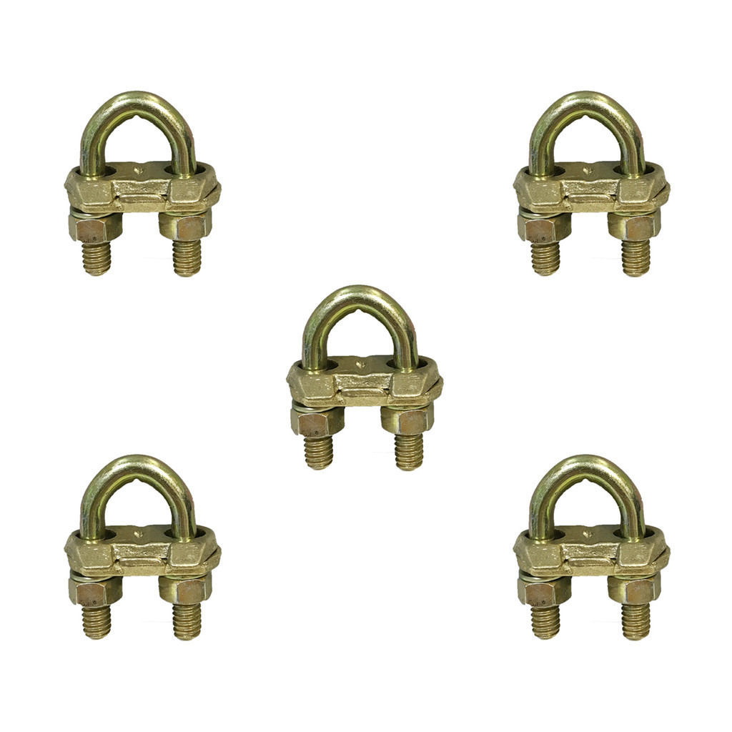 Kit 5 Conector Grampo GTDU Para Haste Aterramento Duplo 1/2 - 5/8 ...