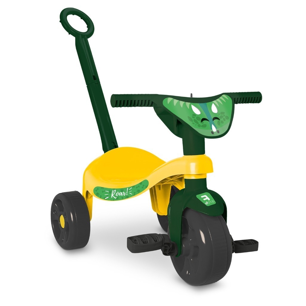Triciclo Infantil Velotrol Motoca Dinossauro Verde Amarelo Tchuco ...