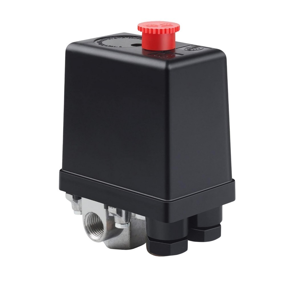 Pressostato Automático On/Off Para Compressor De Ar 125/175 PSI 4 Vias ...