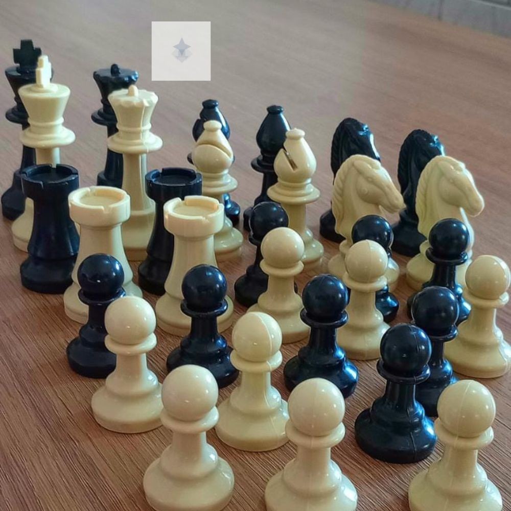 kit xadrez bege e preto peça oficial - 25 unidades - Big Star | Shopee ...