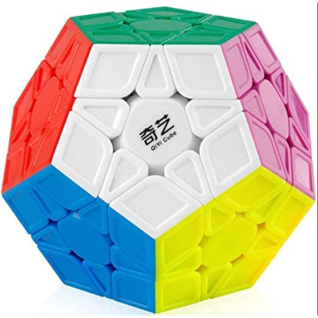 cubo mágico Megaminx Qiyi profissional / Cubo mágico redondo barril ...