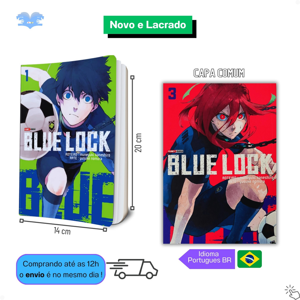 Mangá Blue Lock KIT Vol. 1 ao 3 - Yuusuke Nomura (Português) | Novo e Lacrado | Shopee Brasil