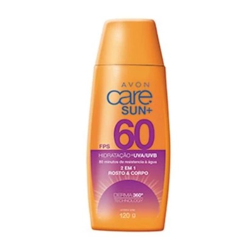 Protetor Solar 2 Em 1 Rosto Corpo Avon Care Sun+ FPS 60 120g - DESCONTINUADO | Shopee Brasil