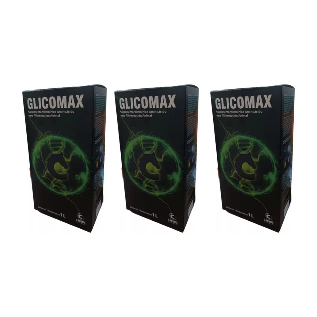 KIT 3 UNIDADES - CALBOS GLICOMAX 1 LT | Shopee Brasil