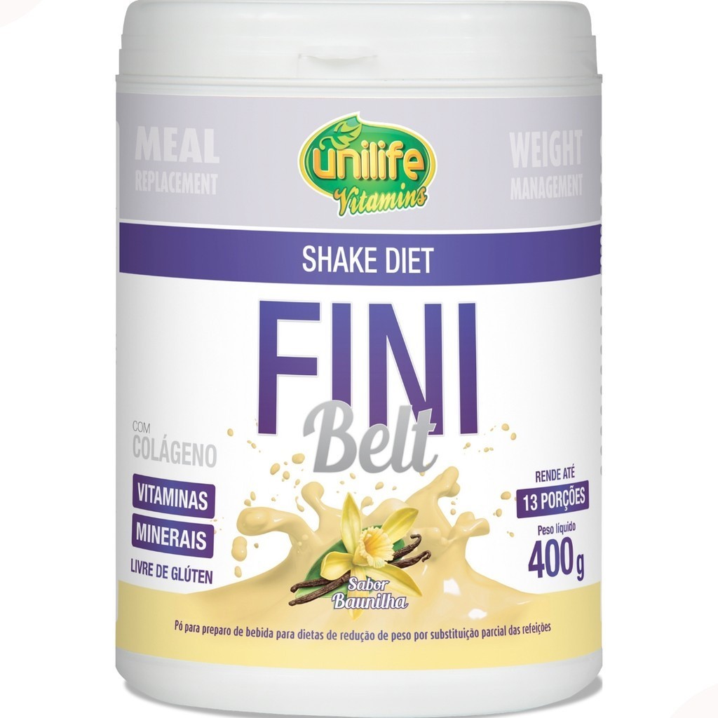 Shake Fini Belt Baunilha 400g - Unilife | Shopee Brasil