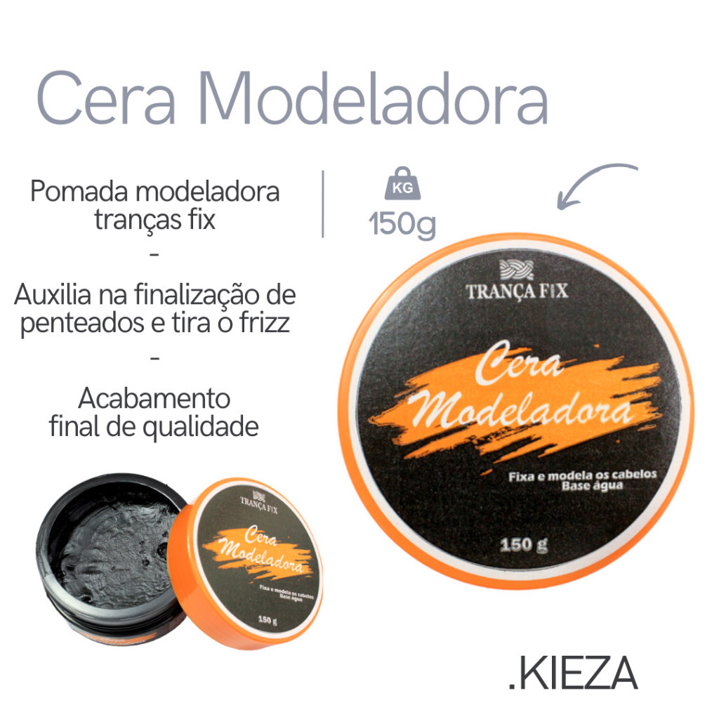 Cera Modeladora Para Baby Hair Box Braids Tranças Fix 150Gr | Shopee Brasil