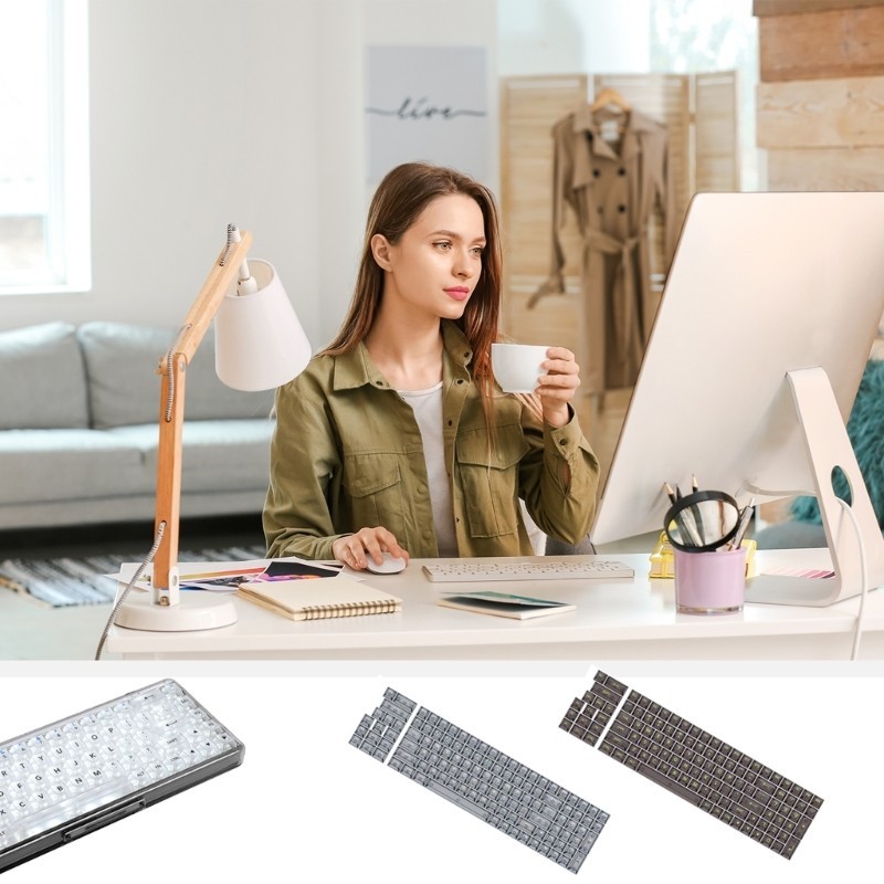 BT Múltiplas Escolhas De Layout 115Keycaps Para Teclados Mecânicos MX ...