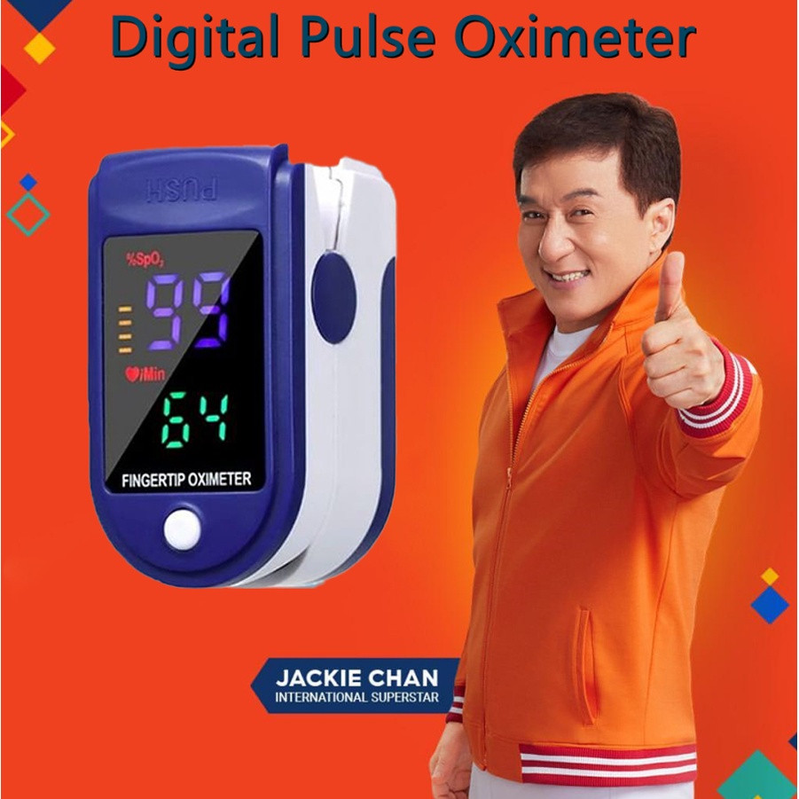Oxímetro De Pulso De Dedo Clip Batimento Cardíaco Portátil Monitor De ...