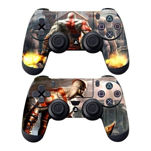 Kit 2 Skins Controle God Of War 2 Ps4 Fat Slim Pro | Shopee Brasil