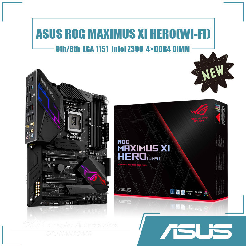 Placa-Mãe ASUS ROG MAXIMUS XI HERO (WI-FI) LGA 1151 4xDDR4 DIMM Usando chipset Intel Z390 ATX ...