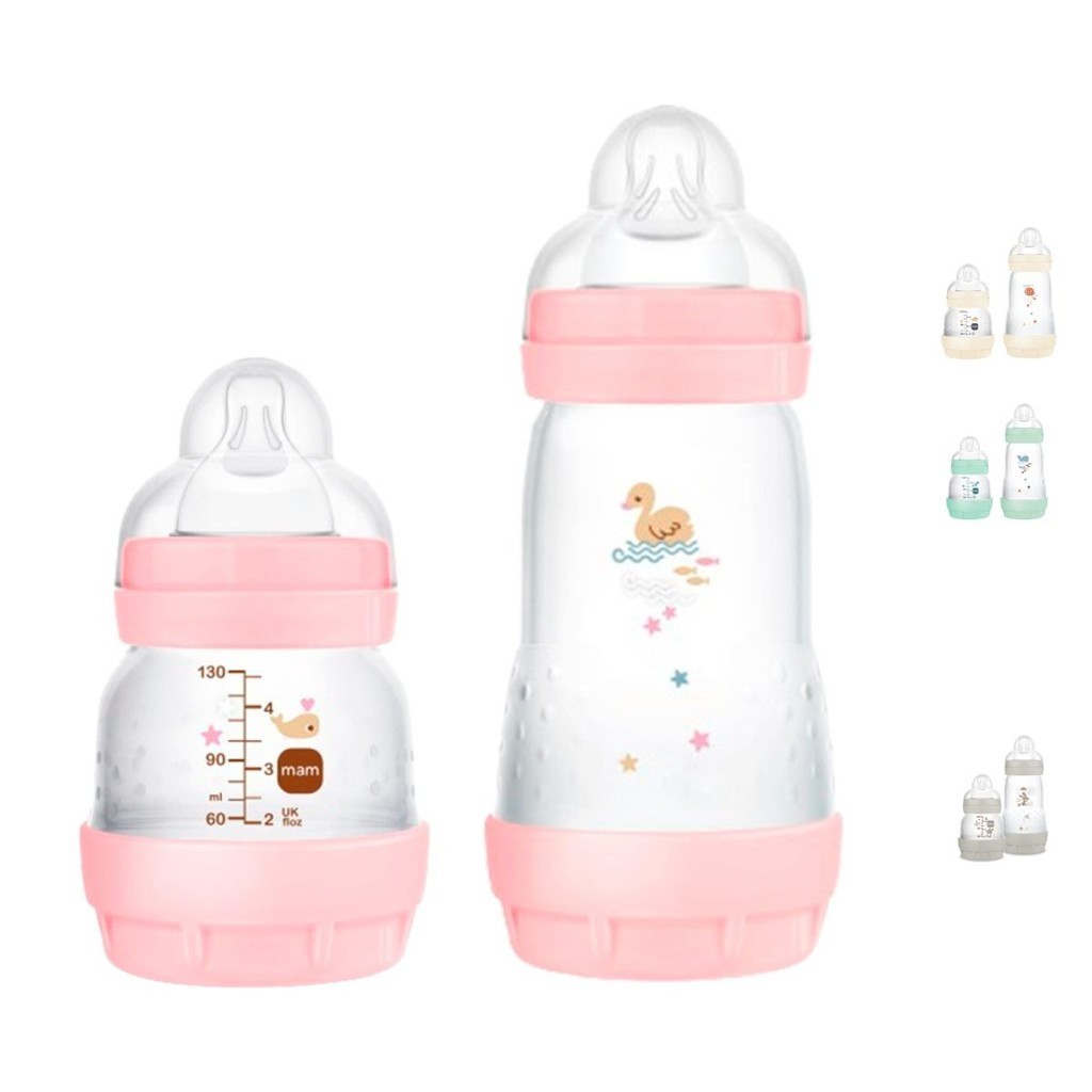 Kit 2 Mamadeiras Anticólica Mam 130ml e 260ml Easy Start | Shopee Brasil
