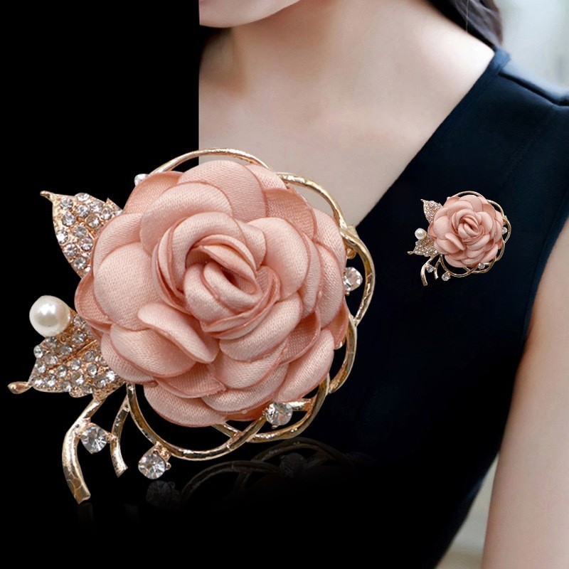 Novo Estilo Coreano Rose Flower Broche de Moda All-Match Pin Jóias ...