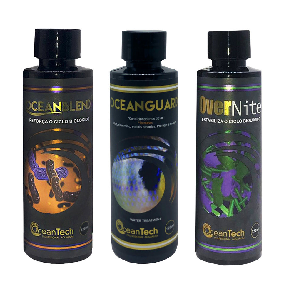 Kit Ocean Tech Ocean Blend Over Nite Guard 120ml Aquário | Shopee Brasil