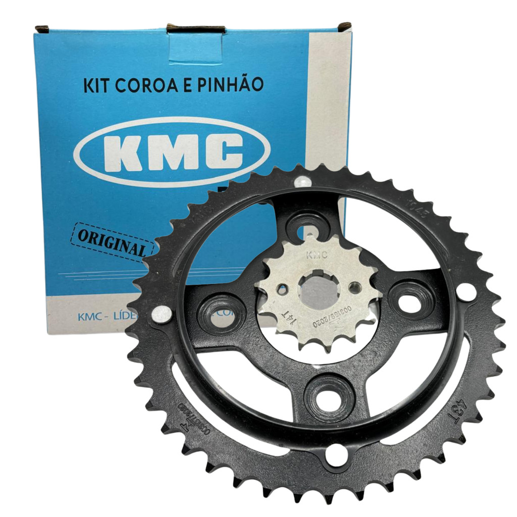 KIT COROA 43D PINHAO 14D KMC PRO FAN 125 | Shopee Brasil