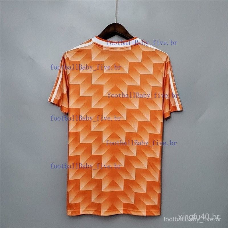 Camisa Retro 10 De Casa 1988 # GULLIT L5L5 De Futebol Laranja | Shopee ...