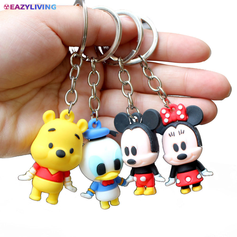 Chaveiro EL Cute Cartoon PVC Chaveiros Kids Adults Lovely Backpack ...