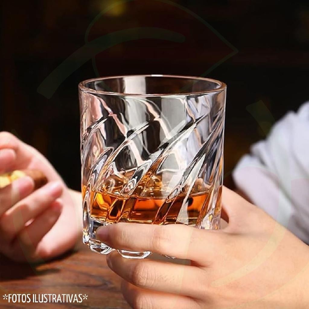 Conj. 4 Copo de Vidro de Whisky - 330ML - Doses Bar Drinks | Shopee Brasil