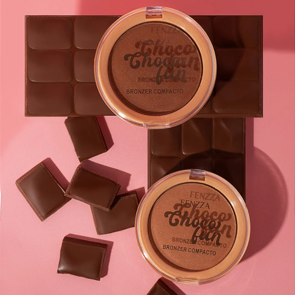 Bronzer Compacto Choco Fun - FENZZA | Shopee Brasil