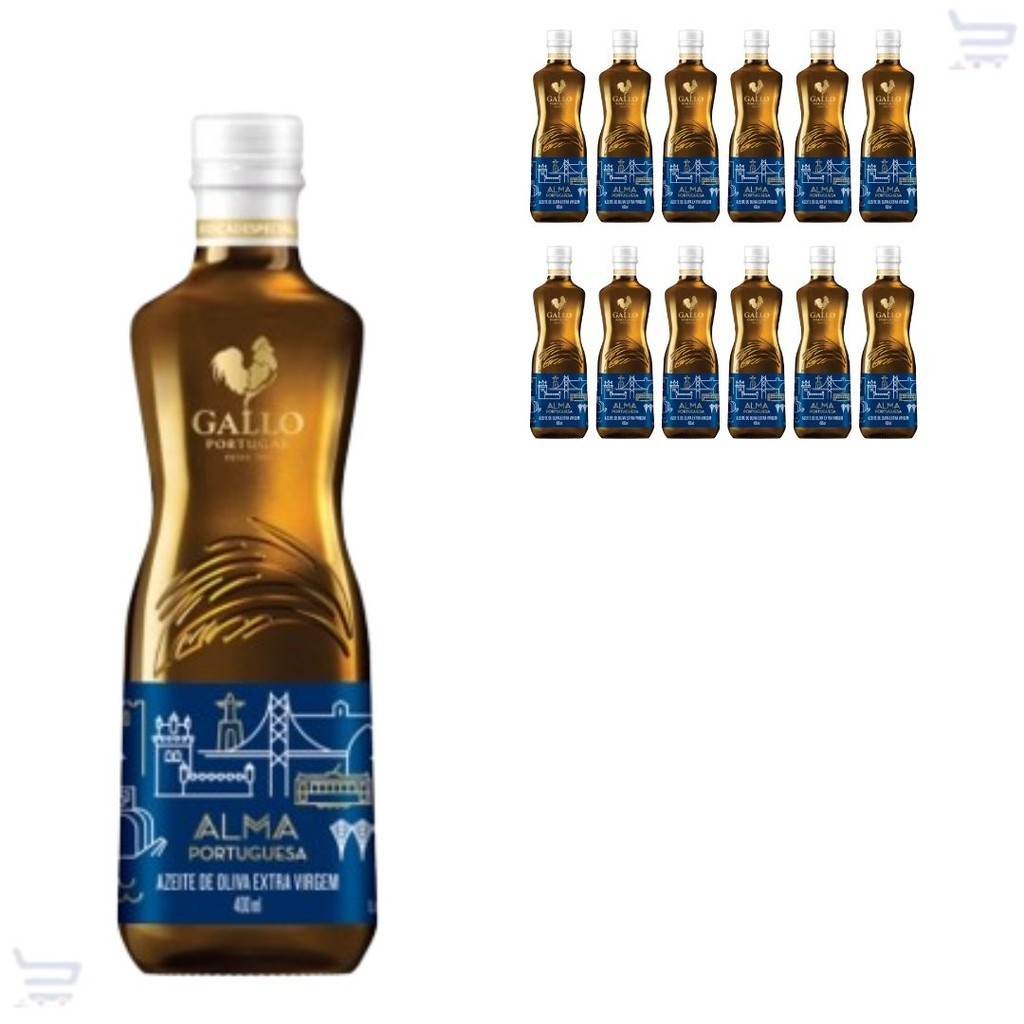 Azeite Gallo Ev Vd Alma Portuguesa kit Com 12 Unidades de 400ml | Shopee Brasil