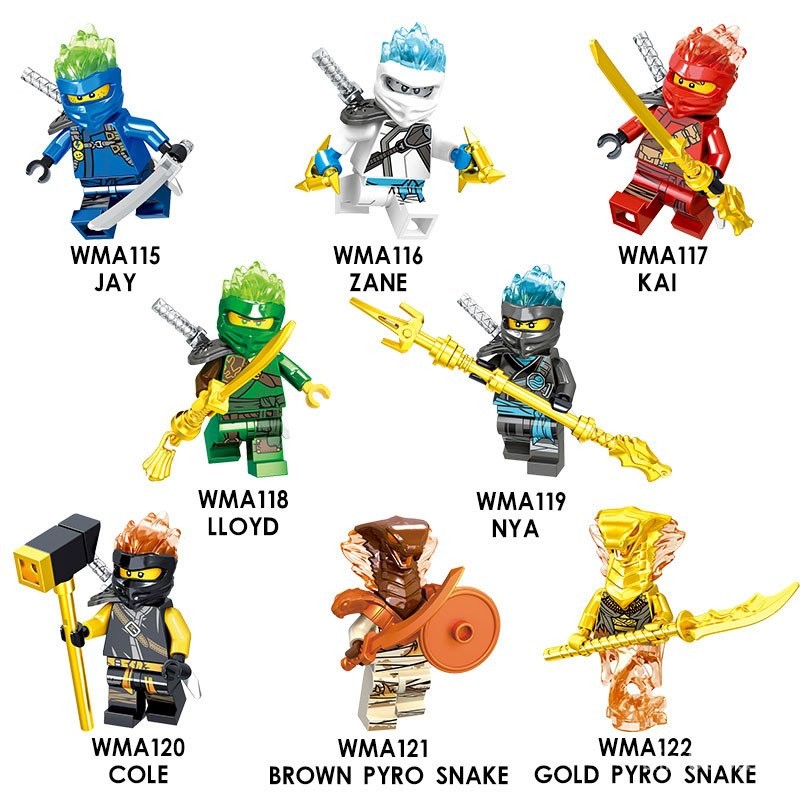 Marca Jiguang GA Ninjago Jay Zan Kou Wu Master Plus Conjunto Completo ...