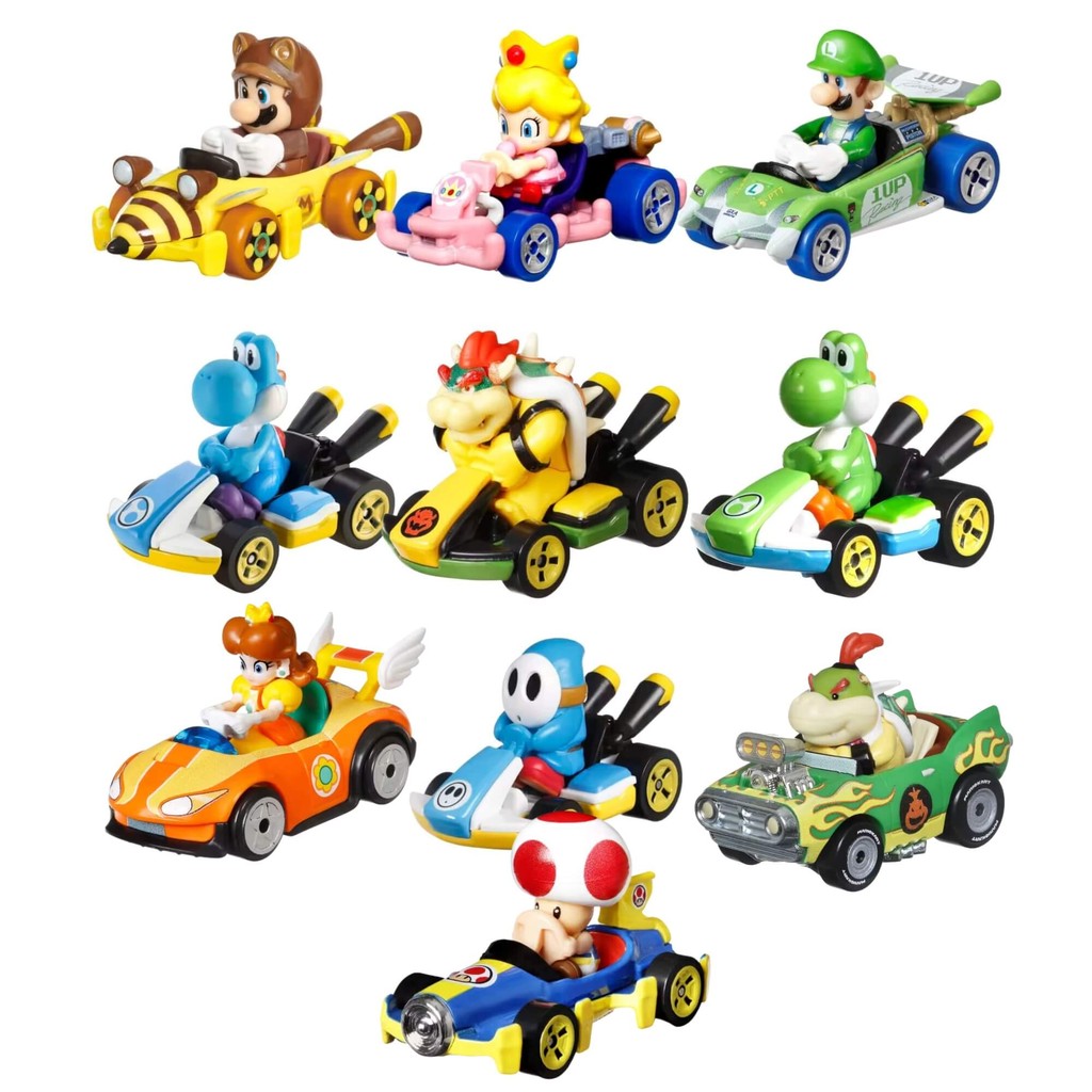 Hot Wheels Mario Kart Colecionável 1 Unidade Sortida Escala 1:64 GBG25 ...