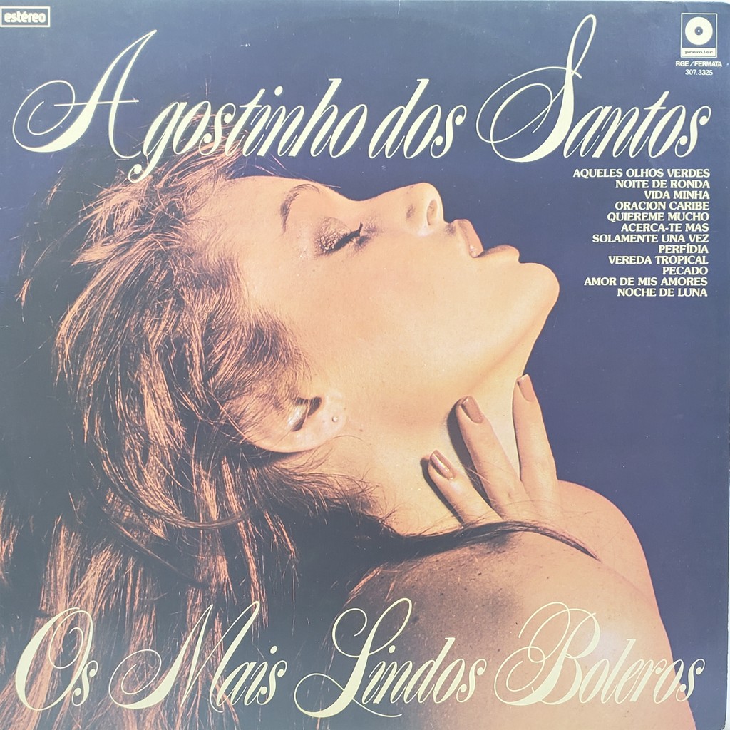 Lp Agostinho dos Santos - Os Mais Lindos Boleros | Shopee Brasil